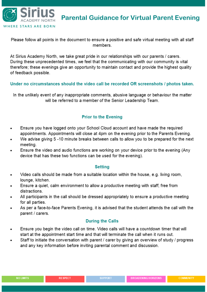 School Cloud – Sirius Academy North